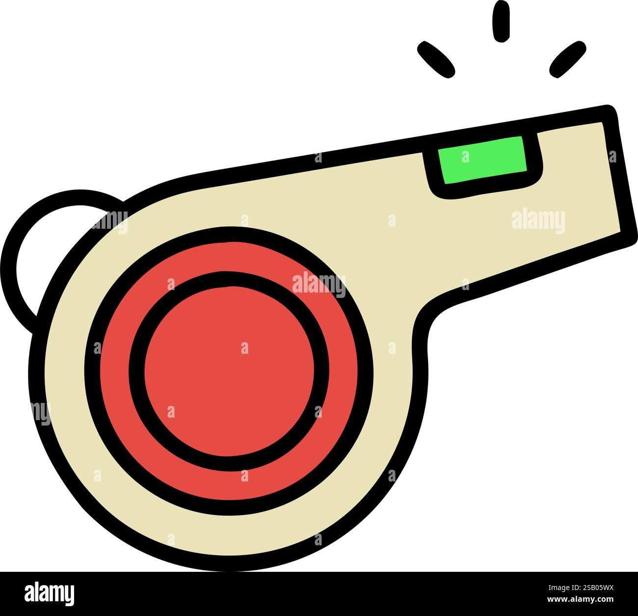 Emergency whistle for outdoor safety Stock Vector Image & Art - Alamy