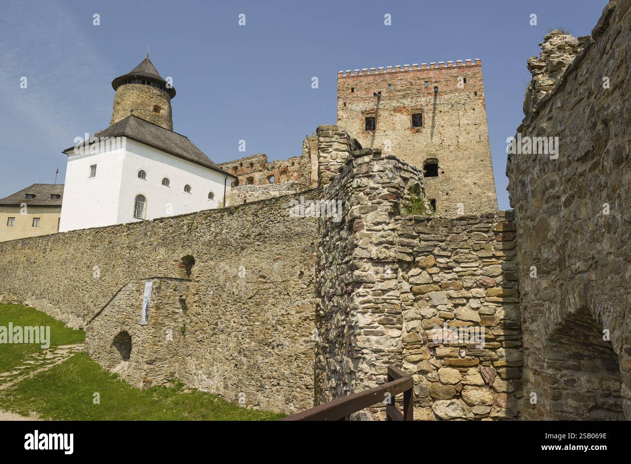 lubovna Castle, built at the end of the 13th century. Station 3, inside the Renaissance bastei ...