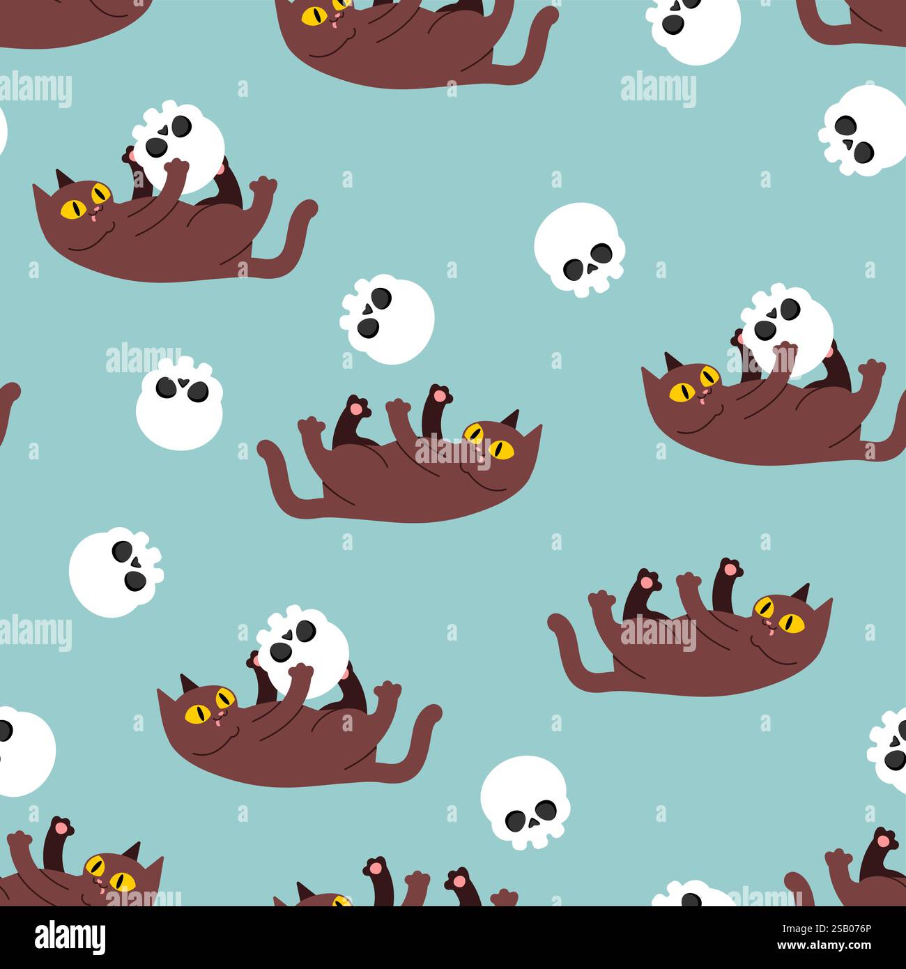 Vector seamless skeleton ghost hi-res stock photography and images - Alamy