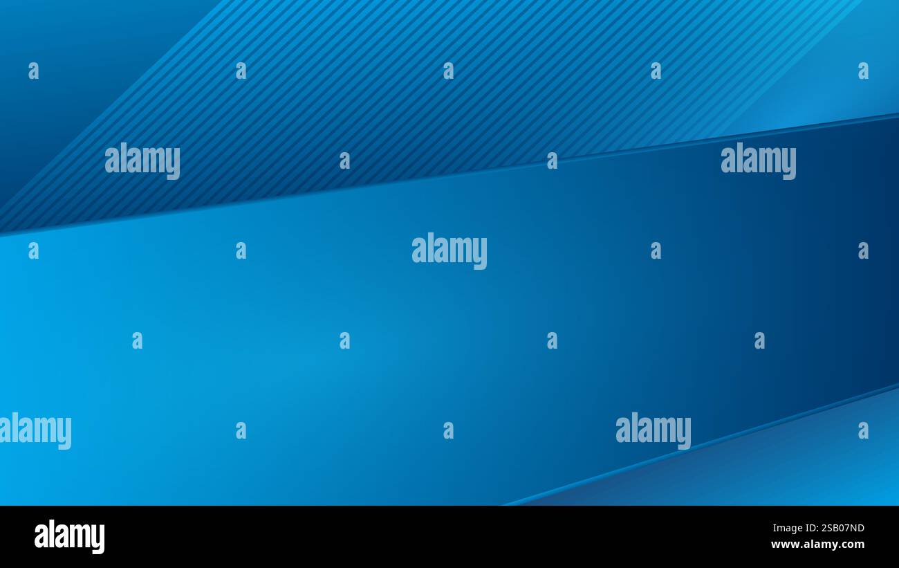 Abstract blue stage tech background with stripes for product placement ...