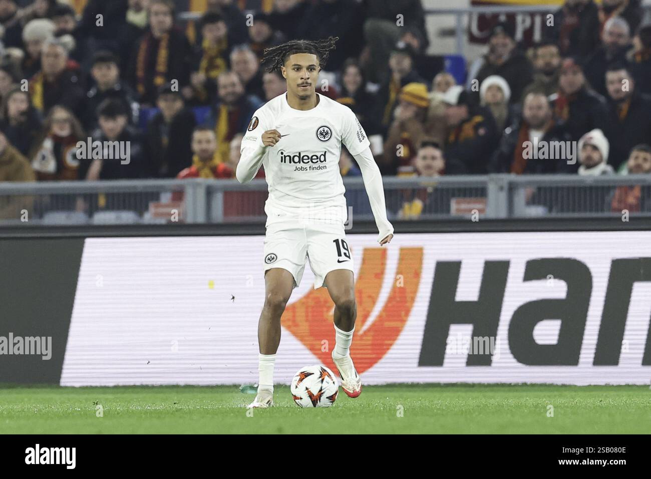 Rome, Italy. 30th Jan, 2025. Eintracht Frankfurt's French forward Jean ...