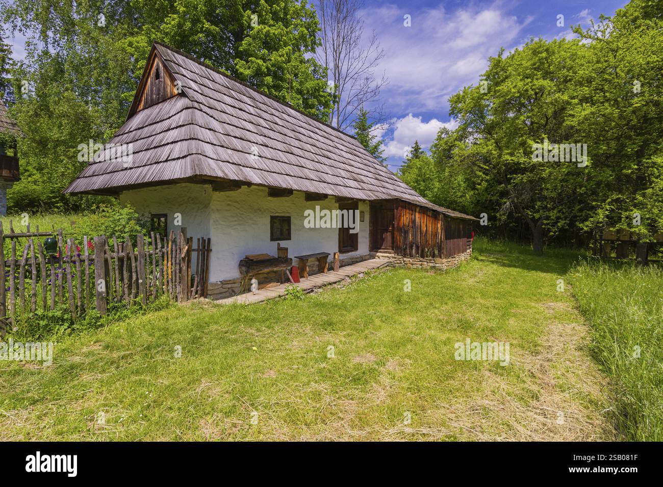 Museum of slovak village in JahodniDky Hory, east of Martin, Slovakia ...