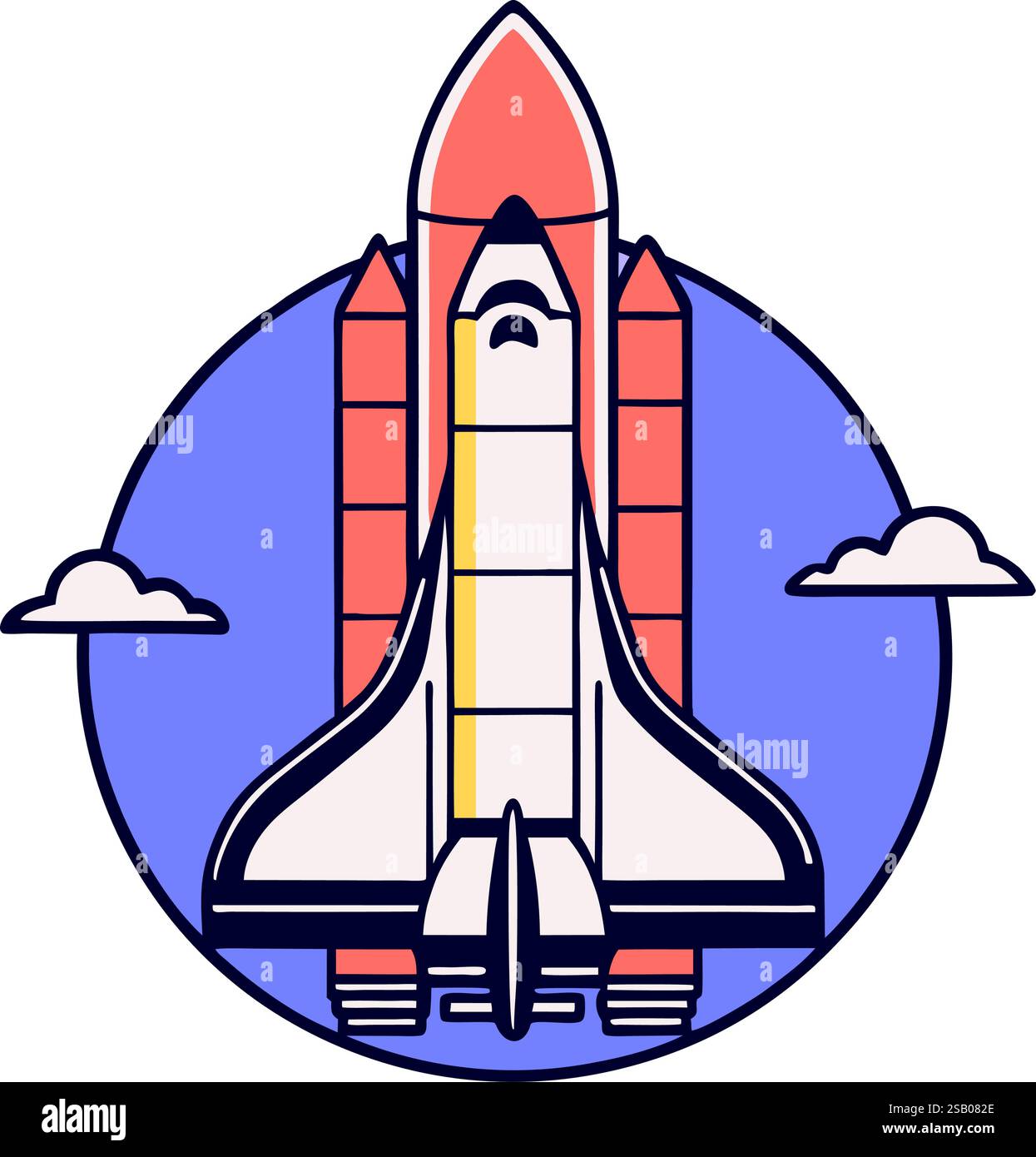 Smoke science space exploration space shuttle rocket Cut Out Stock ...