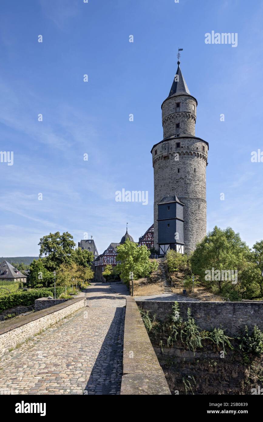 Witches' tower, keep of Idstein Castle, butter barrel tower, front ...
