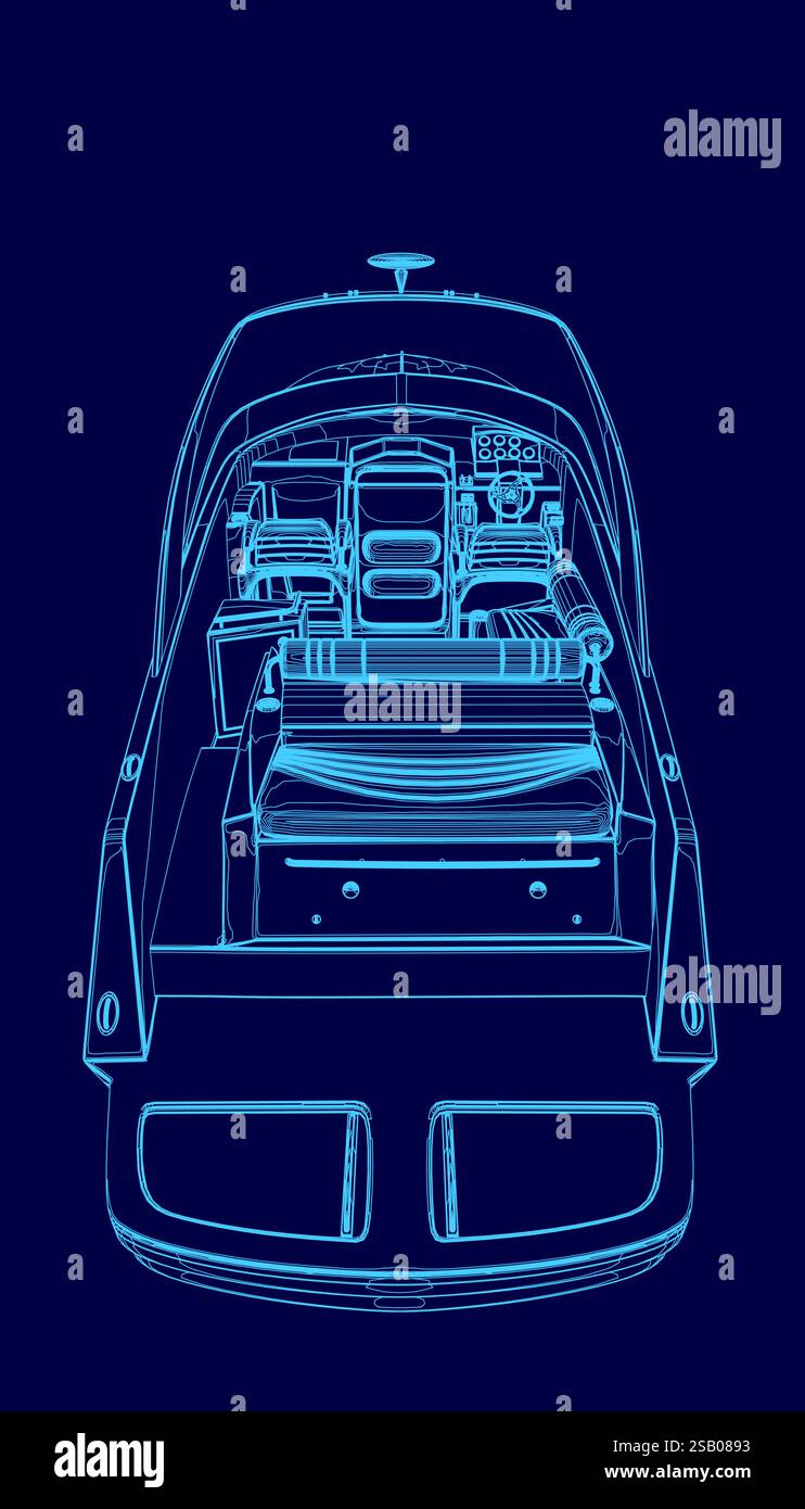 View from side old retro Stock Vector Images - Alamy