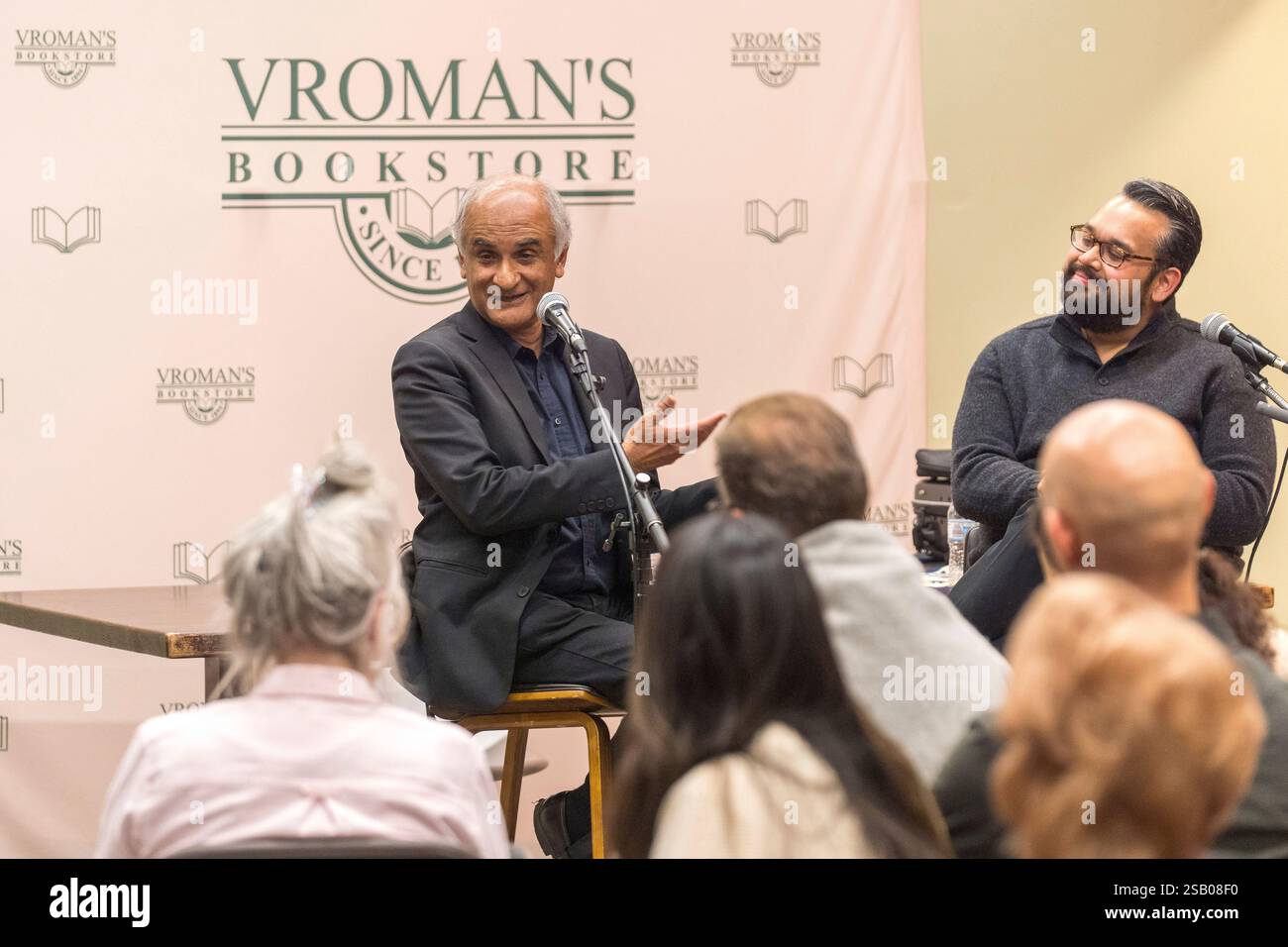 Violinist Vijay Gupta, right, introduces Pico Iyer, the bestselling ...