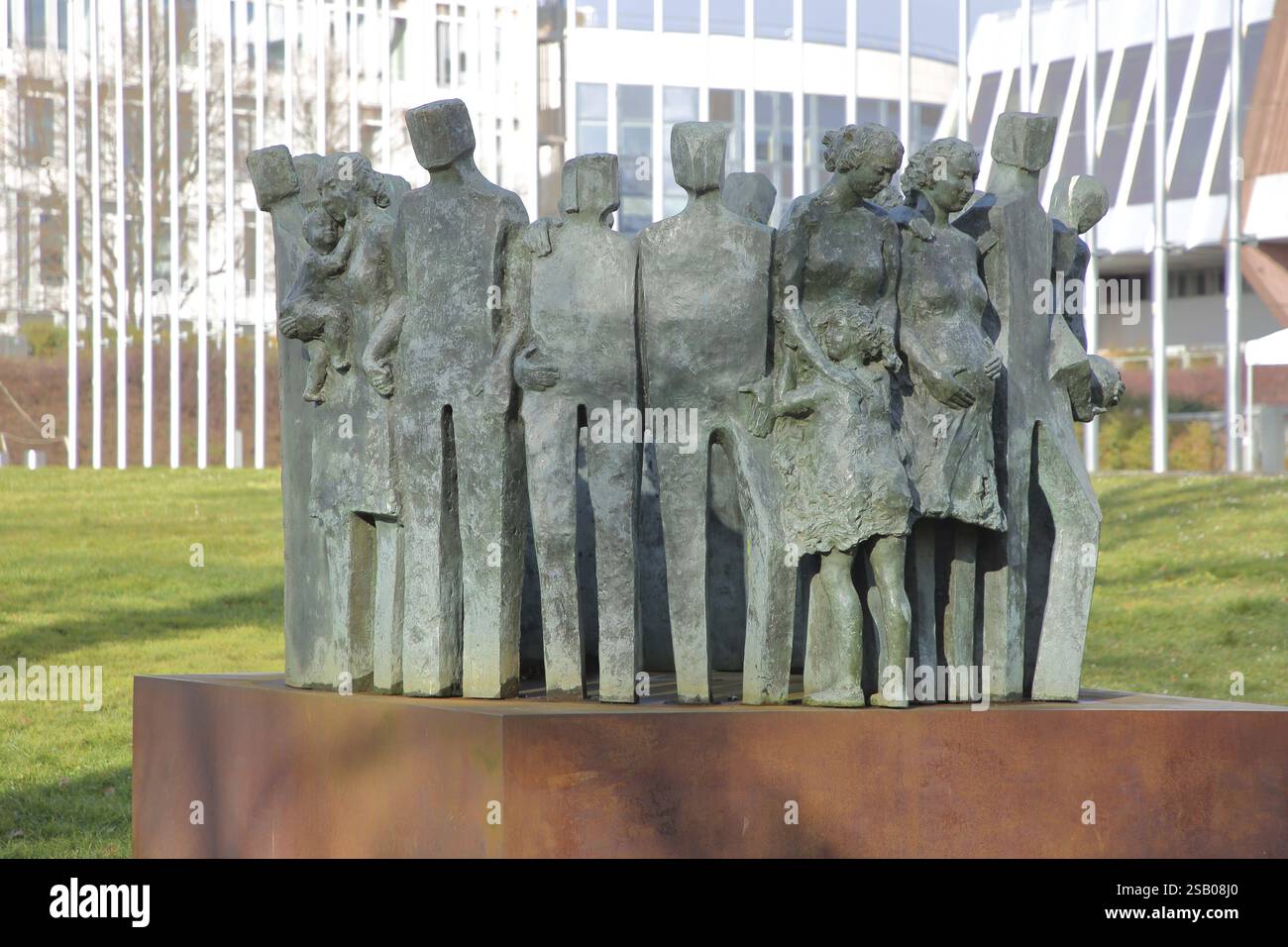 Sculpture Human Rights by Mariano Gonzalez Beltran, bronze sculpture ...