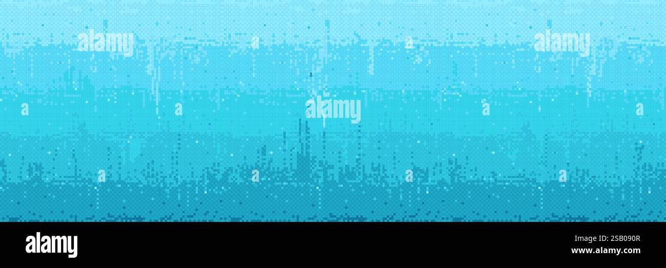 Pixel bitmap bg with dropping lines, sparkles and gradient texture in ...