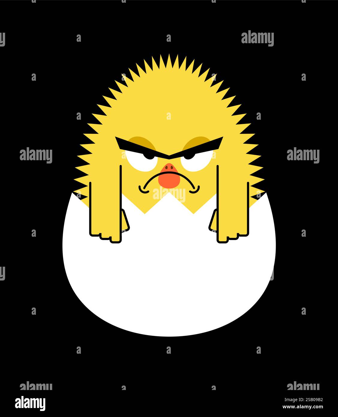 Spring hatching chick Stock Vector Images - Alamy