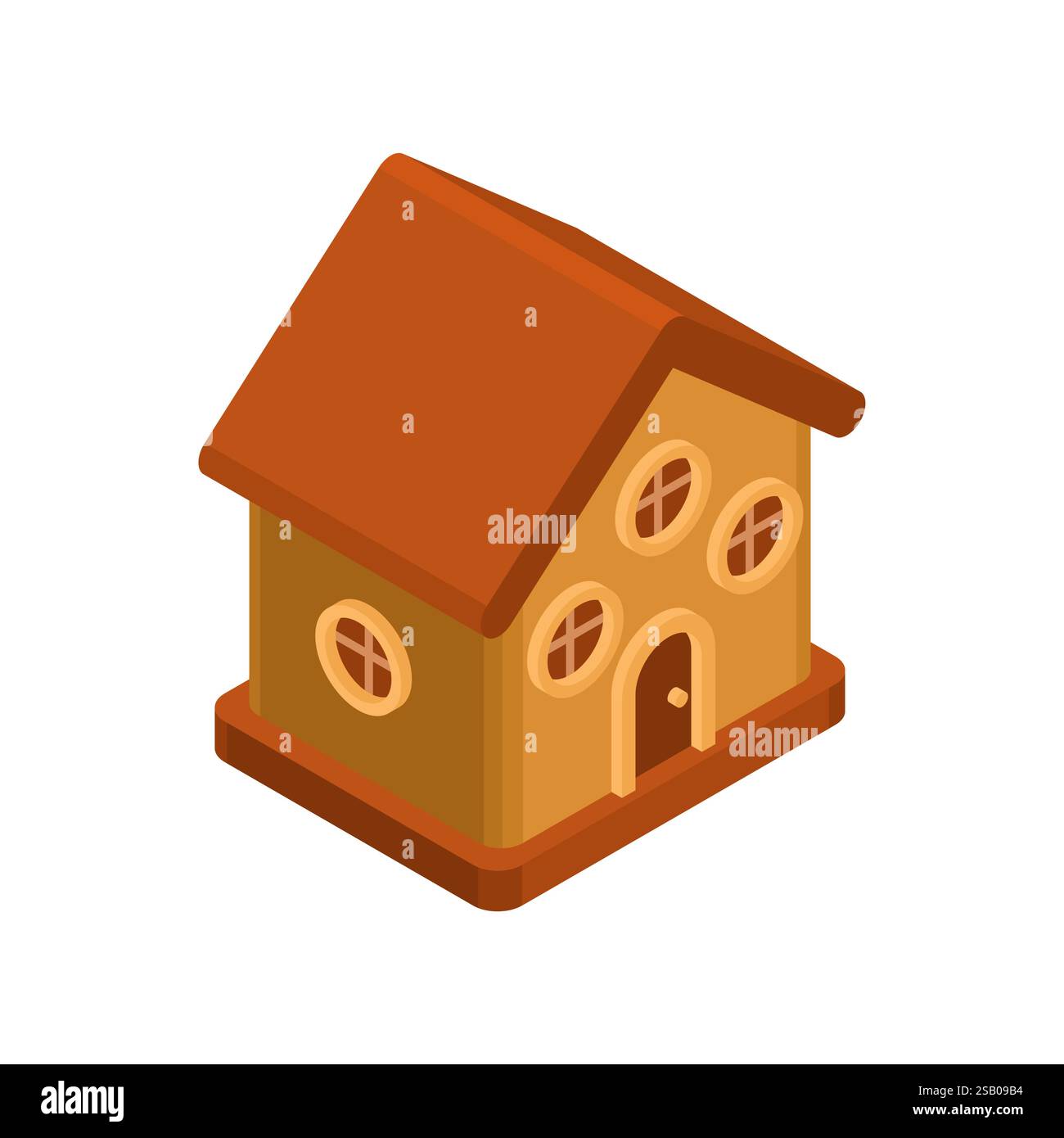 Gingerbread House. Cookie House. Edible Dwelling Stock Vector Image ...