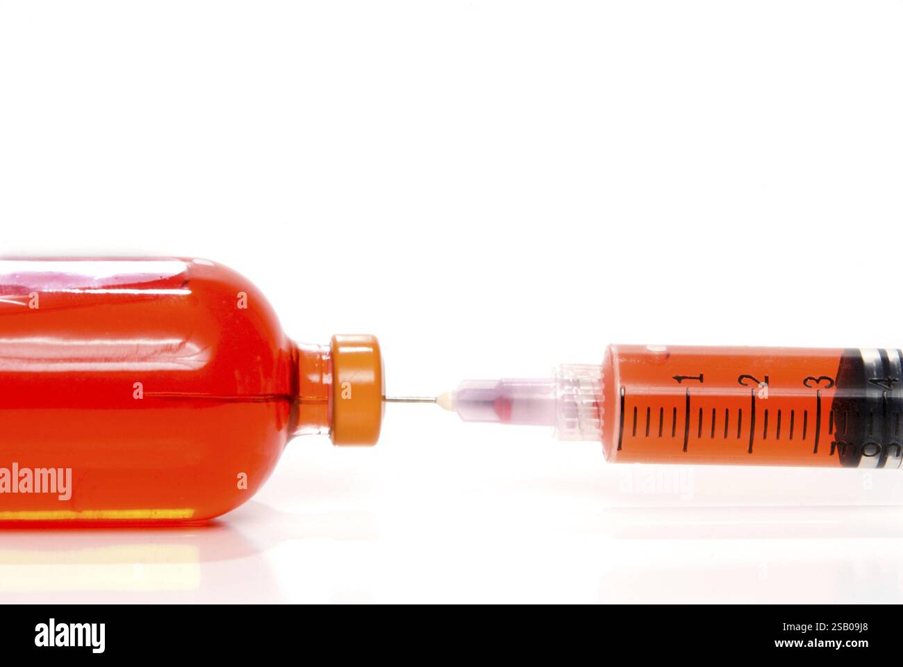 A prescription medicine vial and a syringe Stock Photo - Alamy