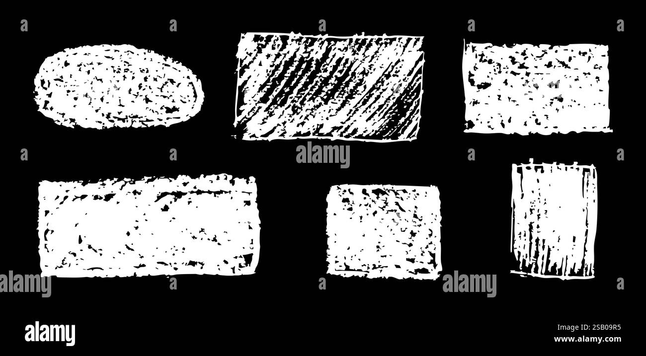 Set of abstract geometric basic shapes drawn with pastel white color or ...