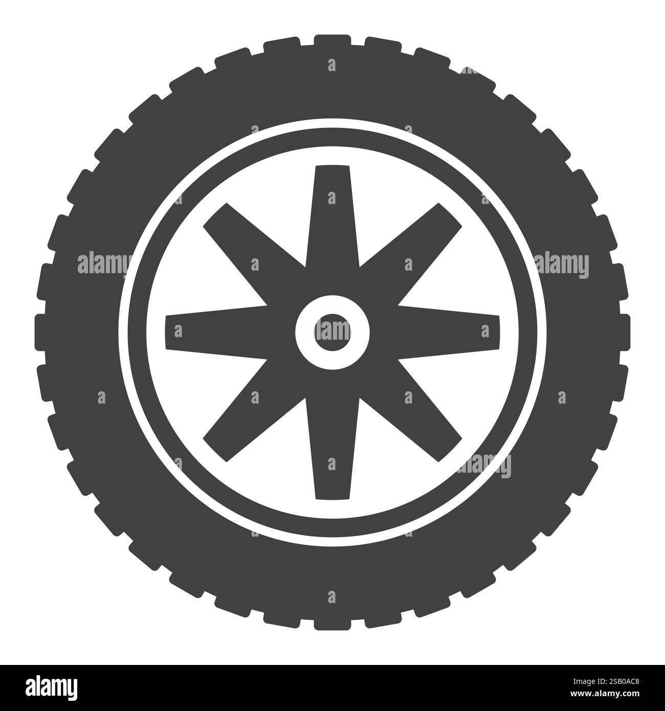 Car wheel vector icon - Auto rim and tire vector concept symbol Stock ...