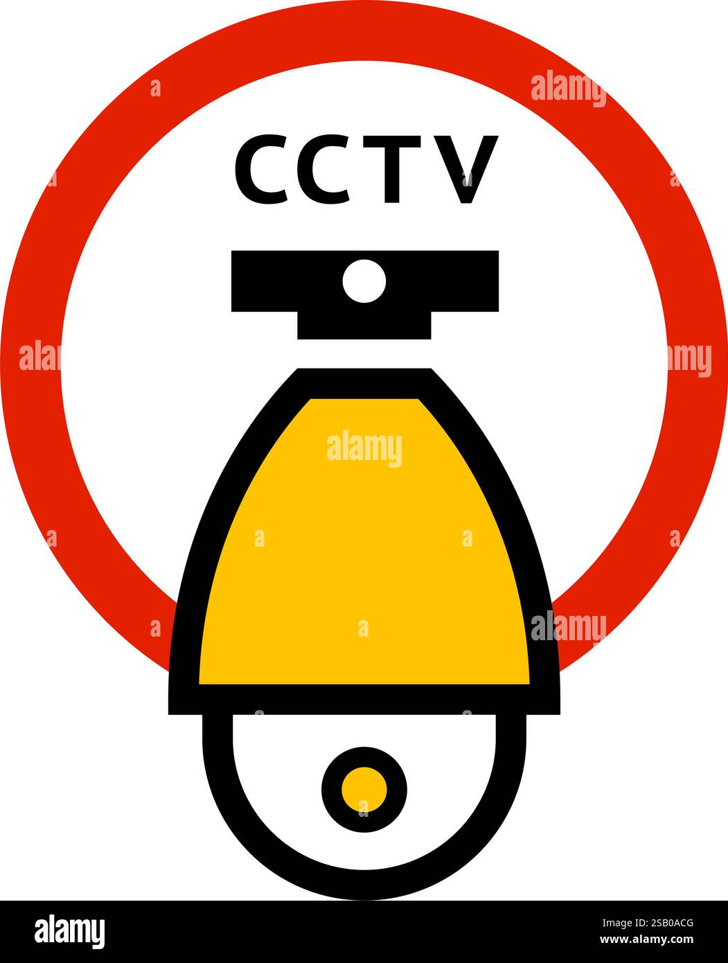 CCTV sticker, video surveillance, vector sticker Stock Vector Image ...