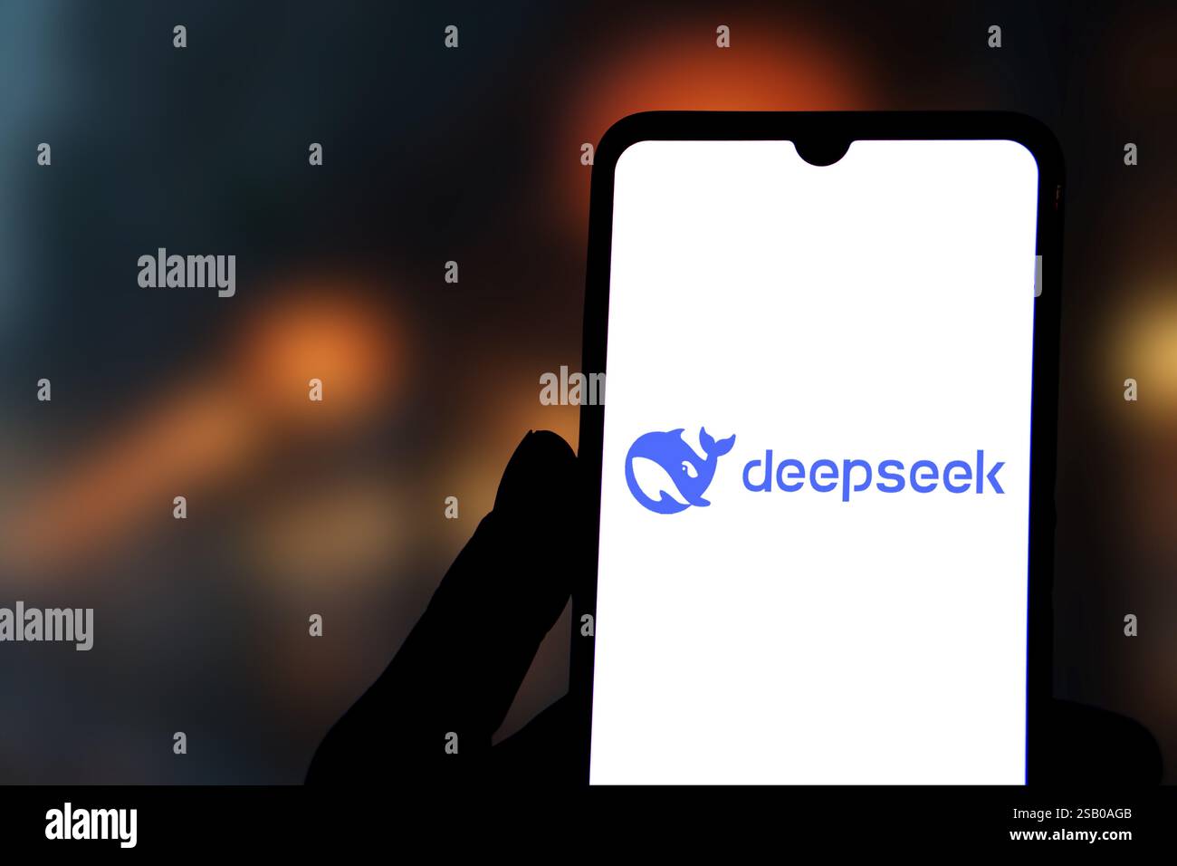 Deepseek Ai logo is displayed on smartphone Stock Photo - Alamy