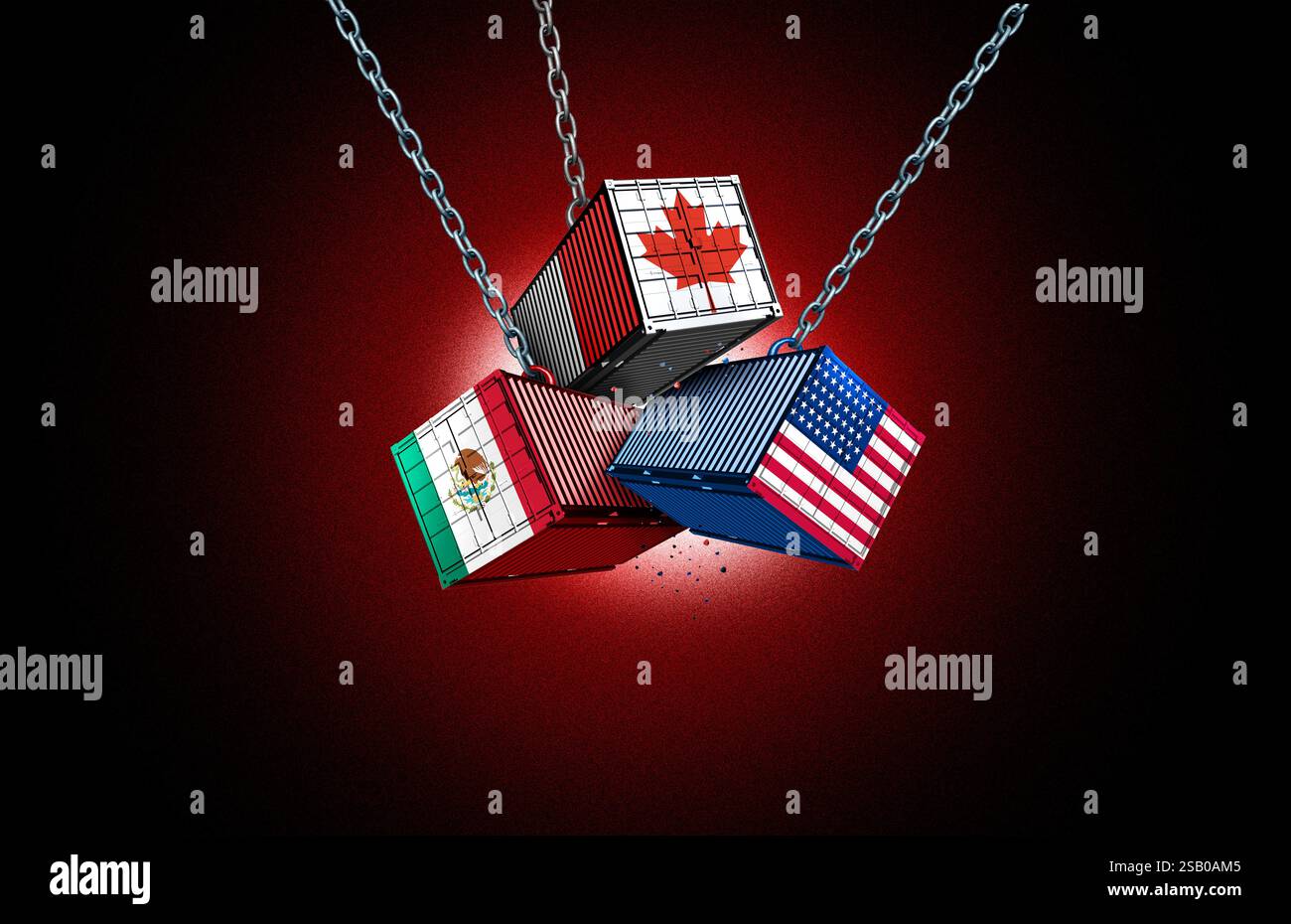 US Mexico And Canada Tariff War as a Mexican Canadian and American ...