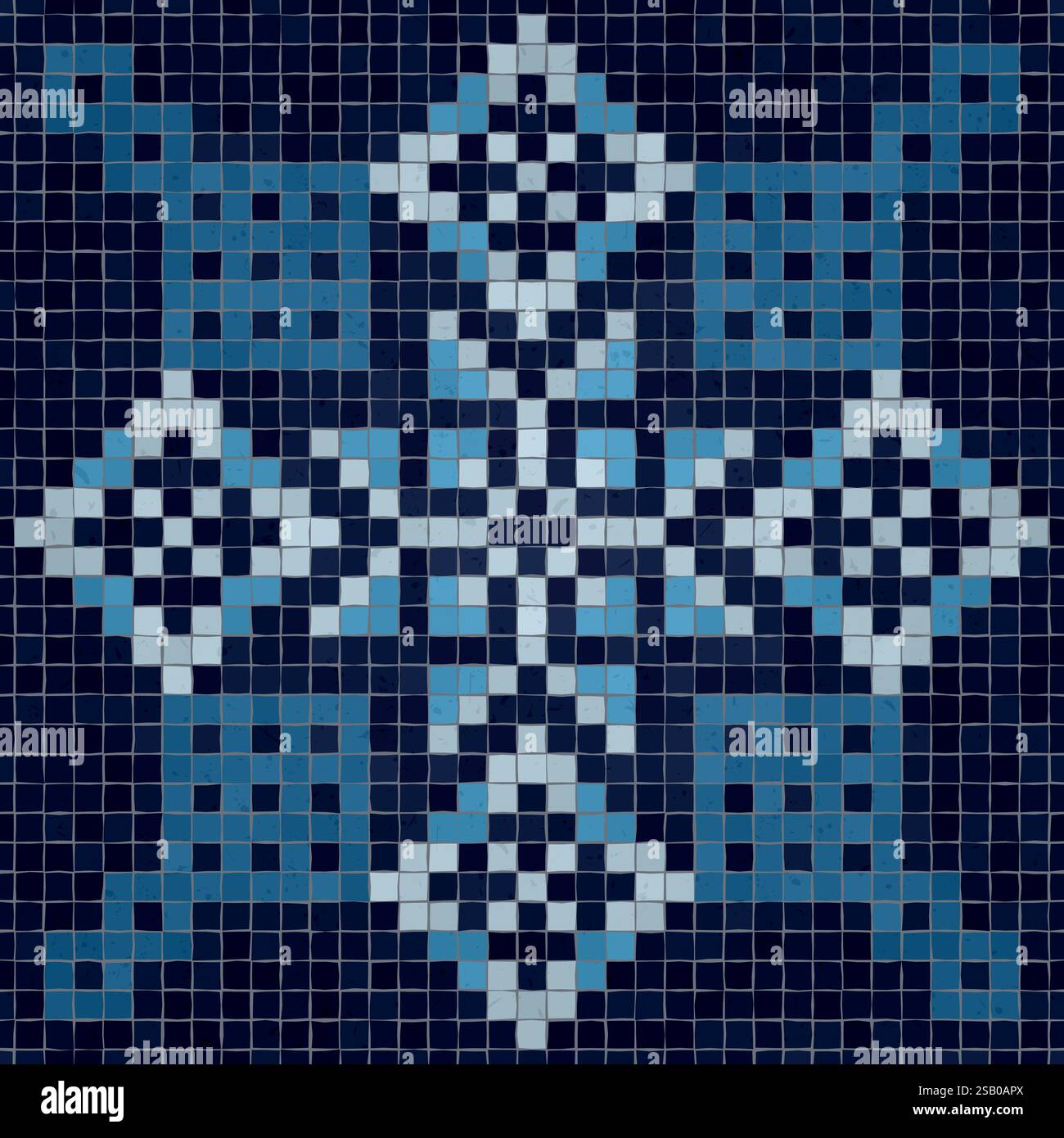 Scandinavian style seamless mosaic tiles pattern Stock Vector Image ...