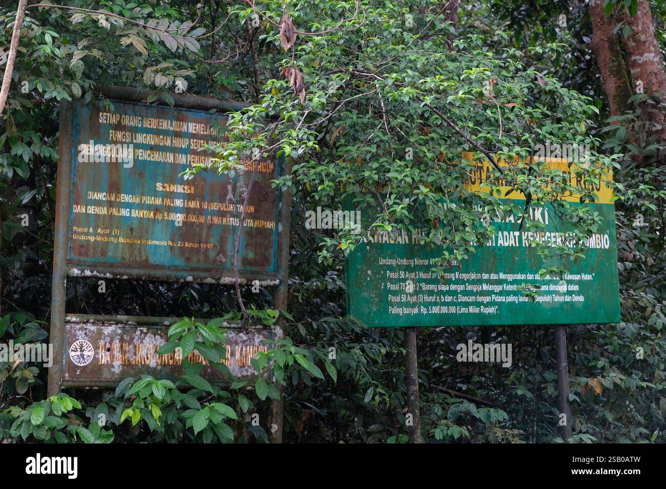 Kampar, Indonesia - December 22, 2024: Information board about ...