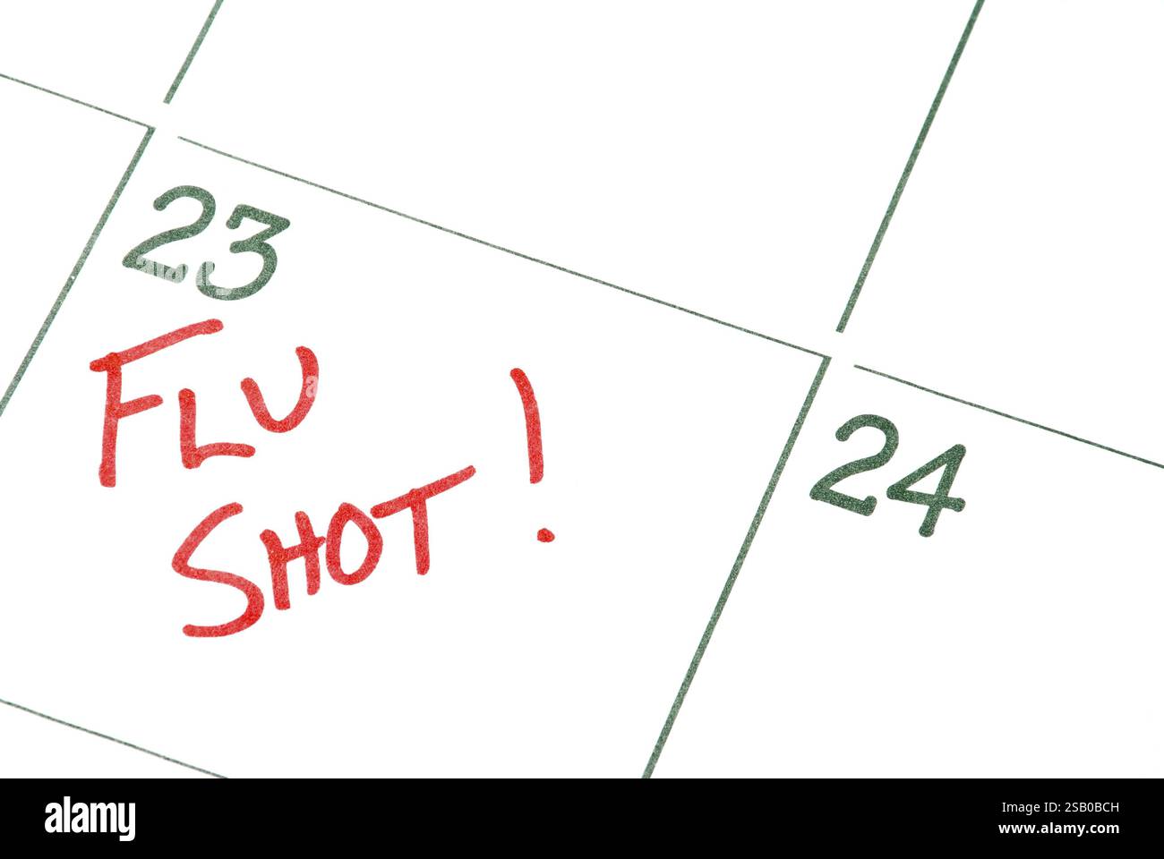 Flu shot reminder hi-res stock photography and images - Alamy