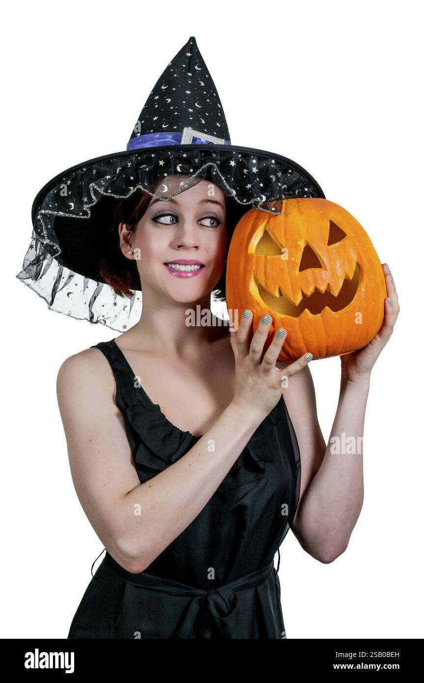 Beautiful woman wicked witch with ruby shoes Stock Photo - Alamy
