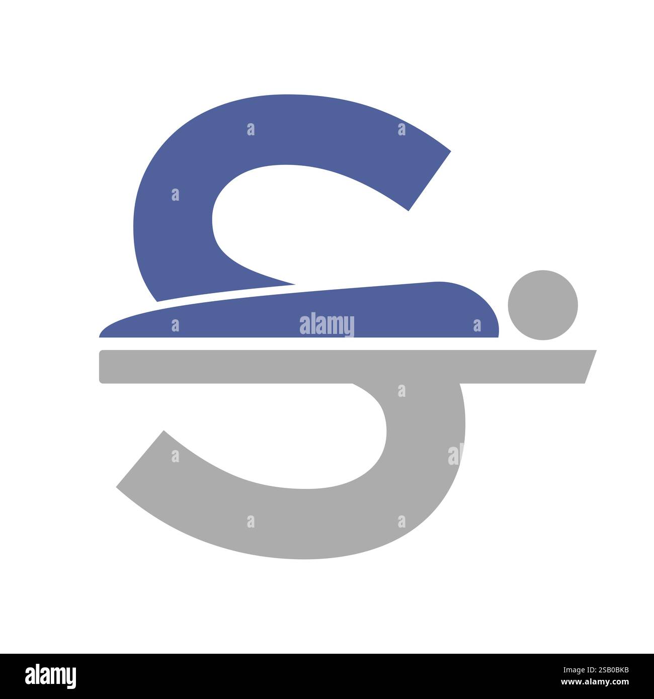 Initial Letter S MRI Symbol Of Medical MRI Procedure Vector Template ...