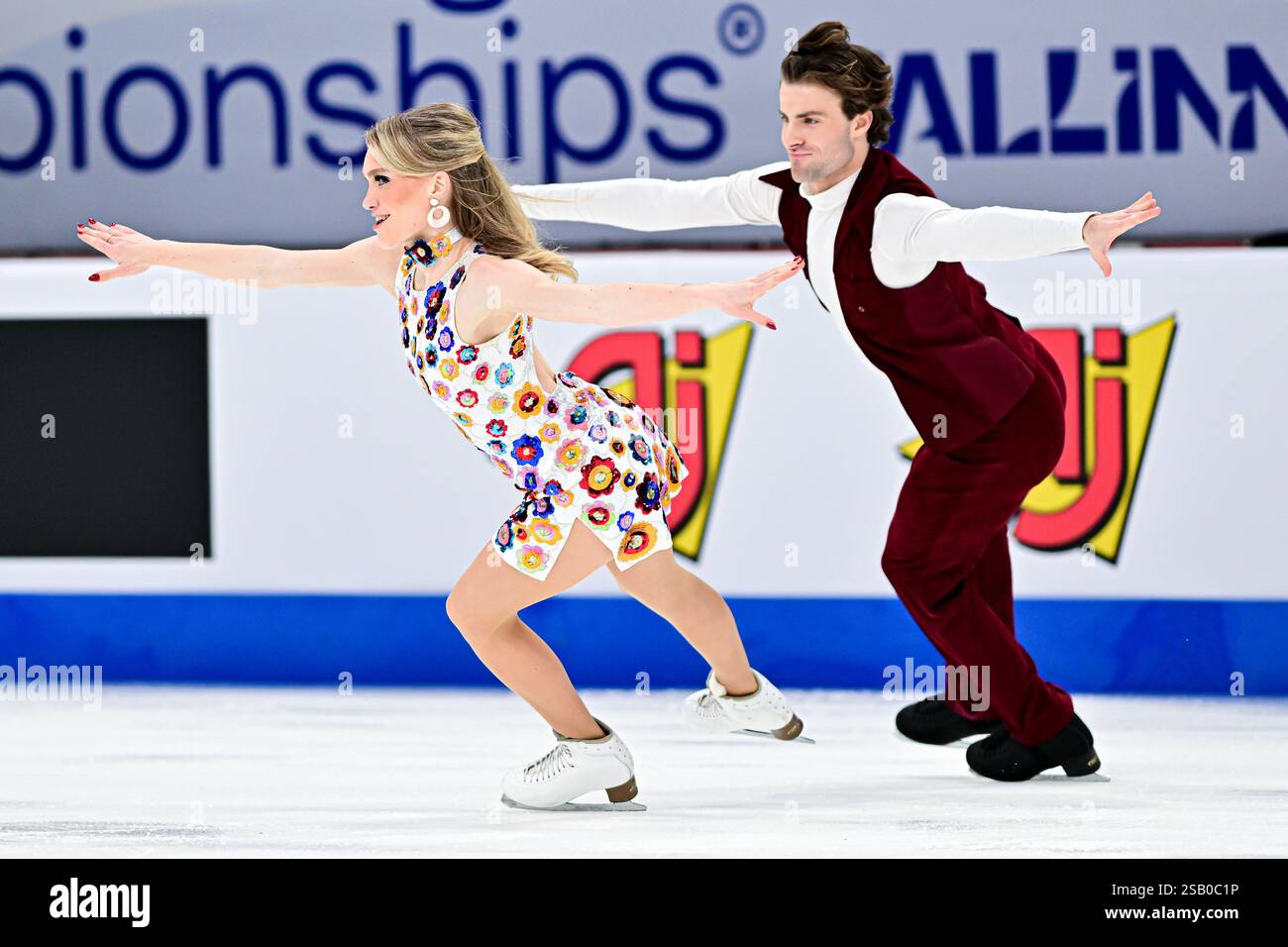 Phebe BEKKER & James HERNANDEZ (GBR), during Ice Dance Rhythm Dance, at ...