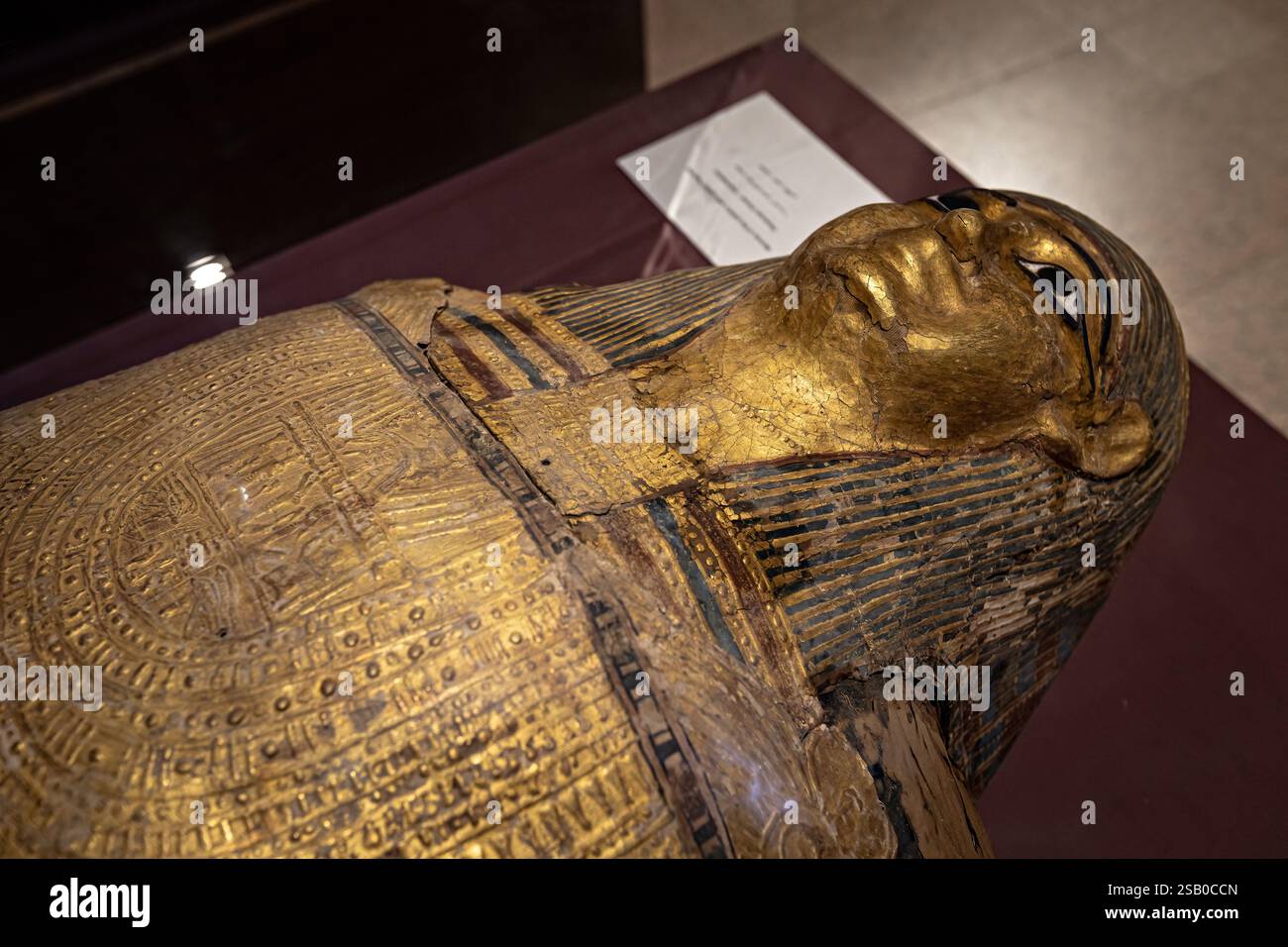 Ancient sarcophagus collection at Nubian Museum in Aswan Upper Egypt ...