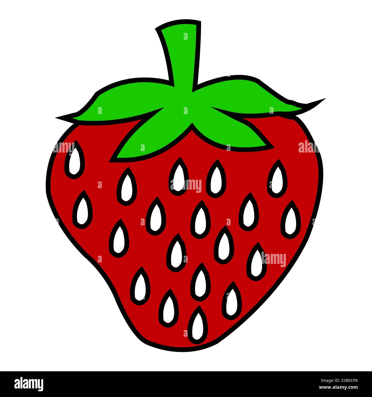 Hand drawn strawberry in Stock Vector Images - Alamy
