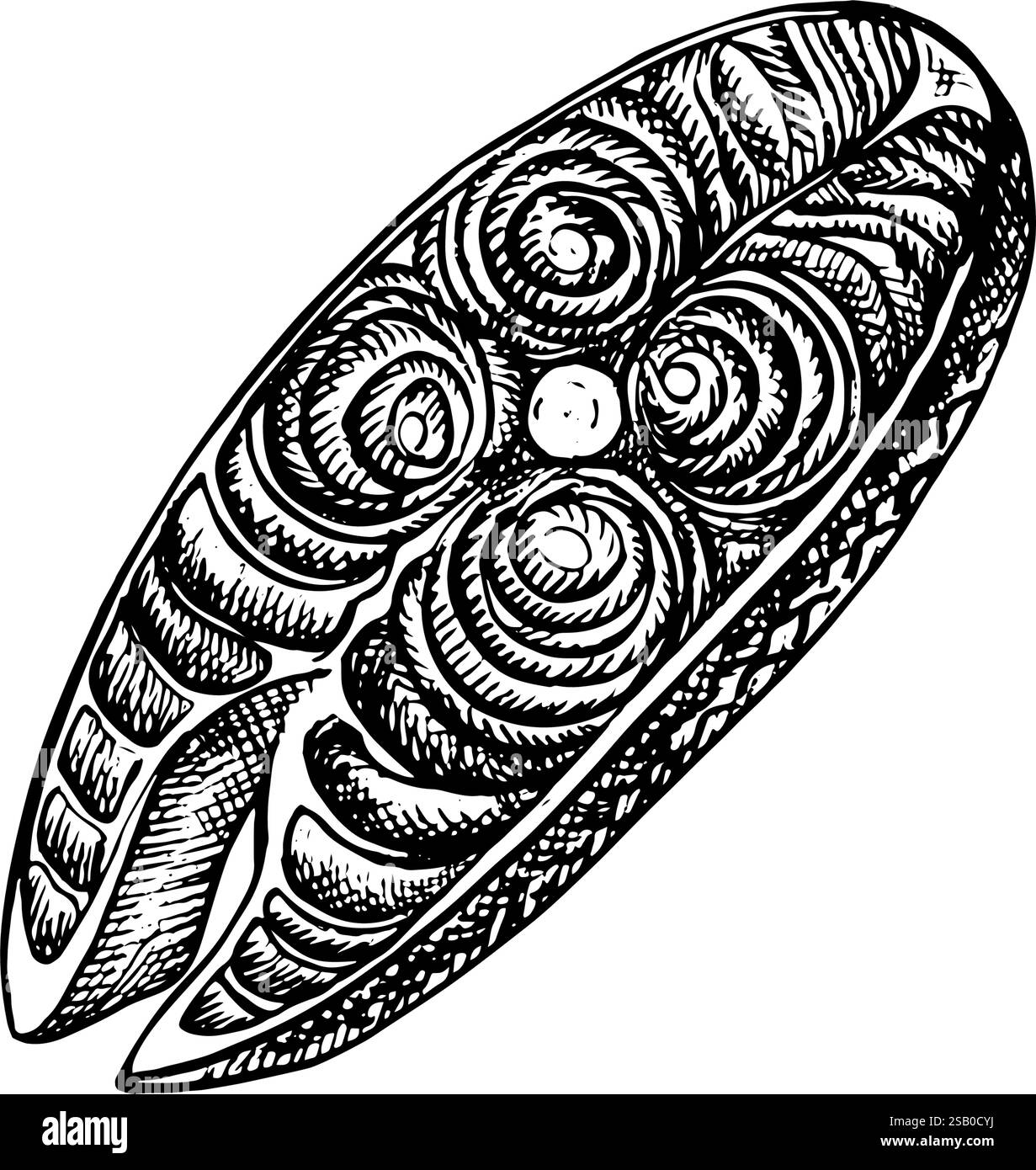 Salmon fried Black and White Stock Photos & Images - Alamy