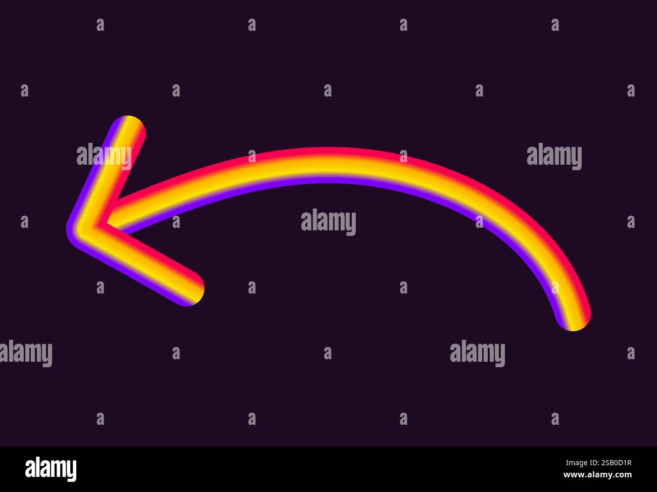 vibrant neon vector design featuring arrows in various shapes and ...