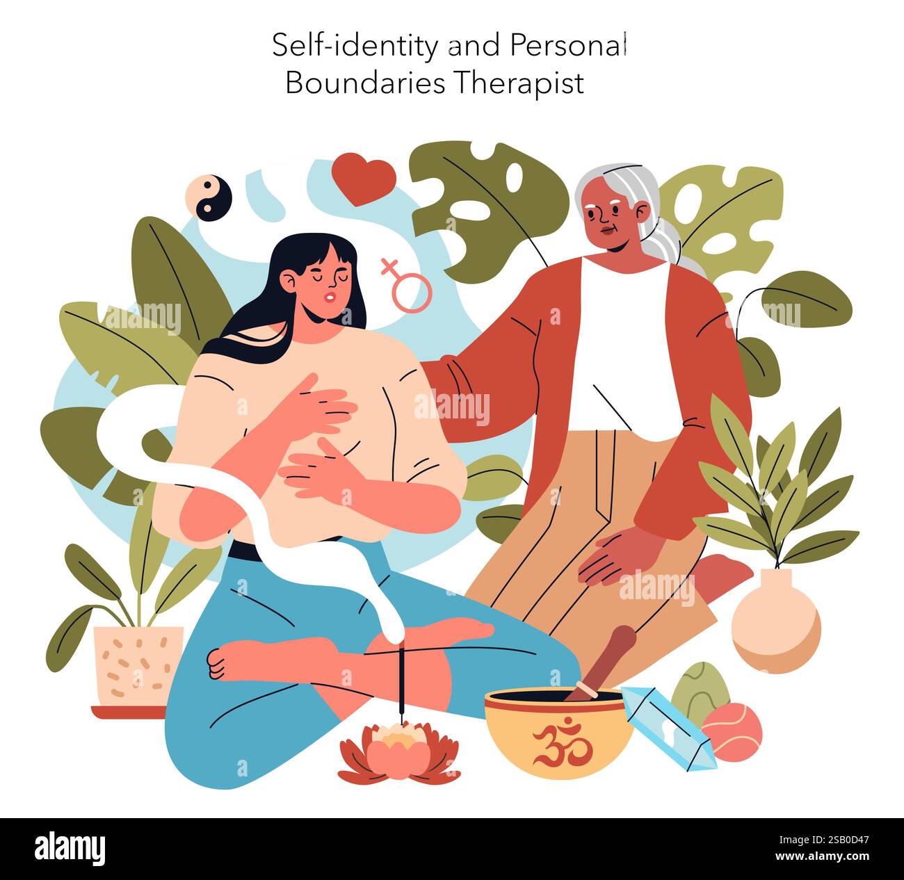 Psychotherapist concept. An intimate counseling session exploring self ...