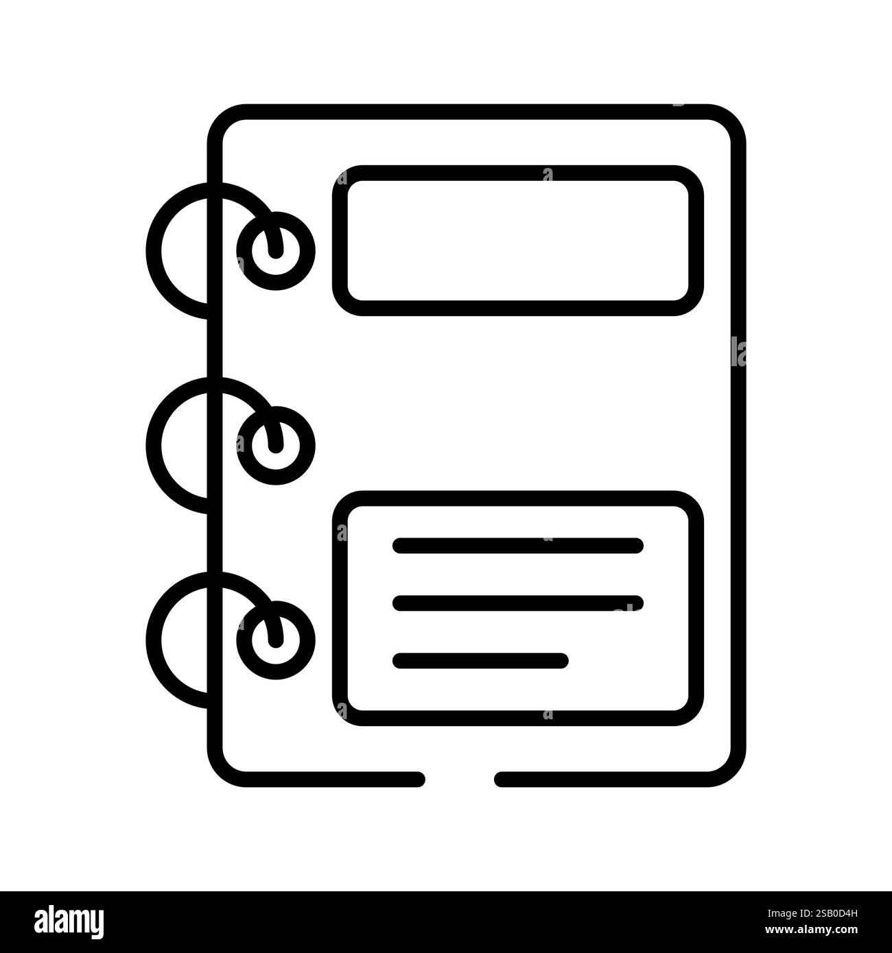 A design of notebook, visually appealing vector of notepad in trendy ...