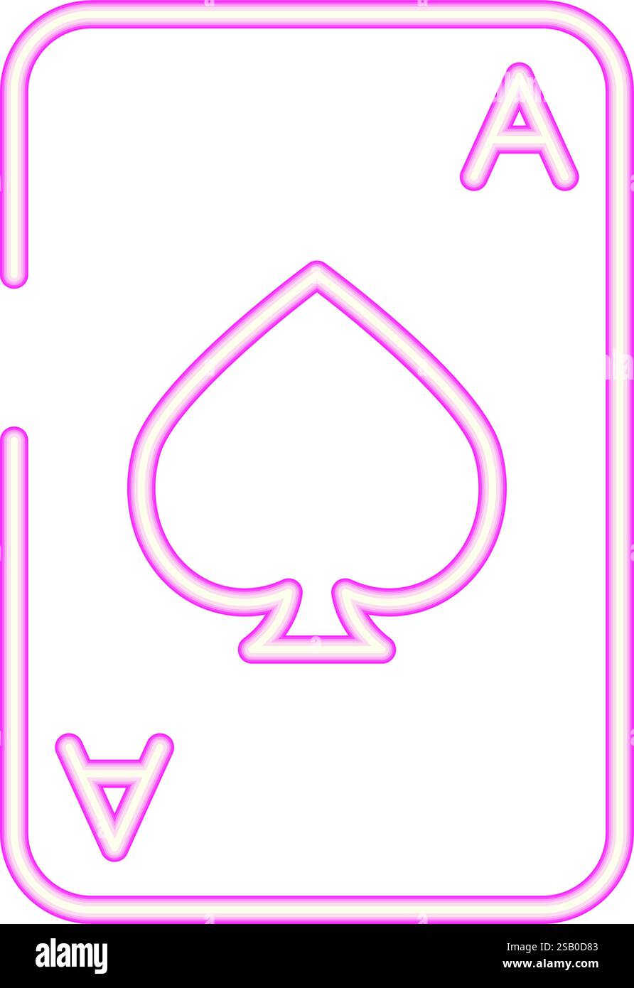 Spade Playing Card Icon Illustration Stock Vector Image & Art - Alamy