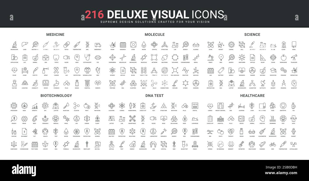 Molecule structure and cells, DNA laboratory test, biotechnology and ...