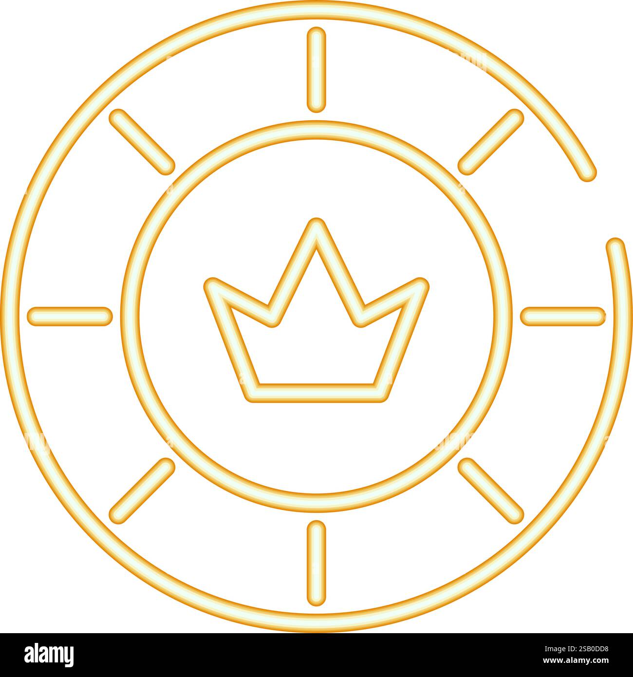 Crown Chip Icon Illustration Stock Vector Image & Art - Alamy