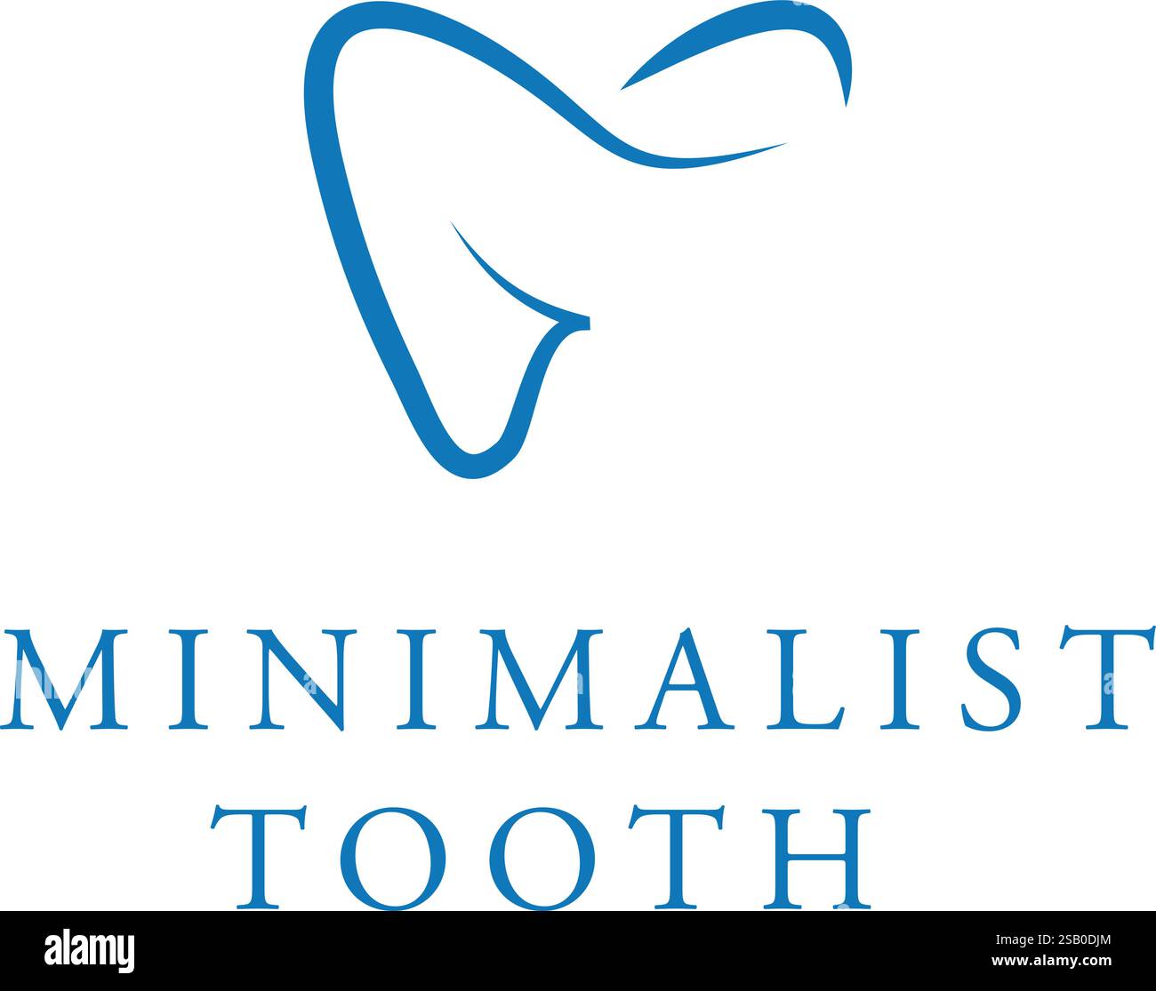 Dental tooth minimalist clean logo Stock Vector Image & Art - Alamy