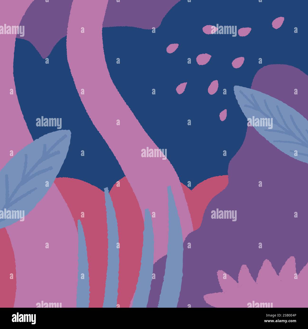 Simple boho backdrop. Crudely hand drawn colorful forest background for ...