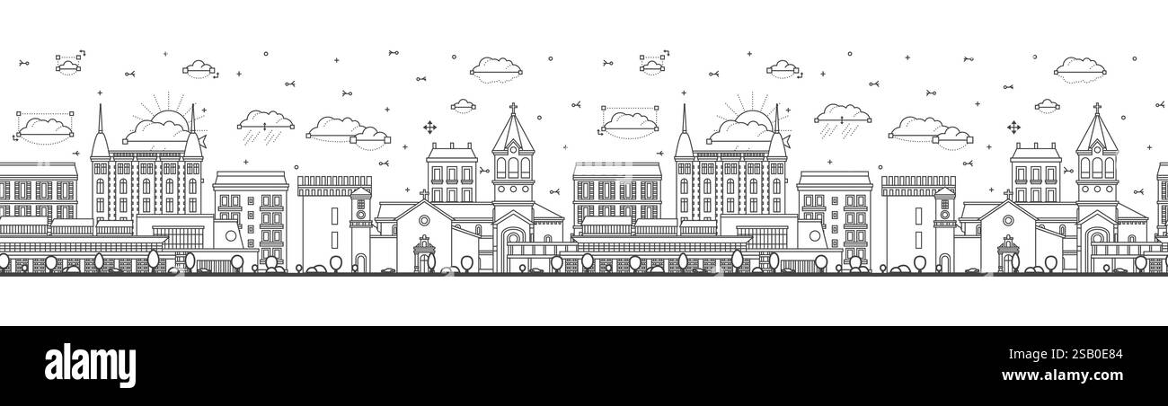 Europe horizontal pattern Stock Vector Images - Alamy