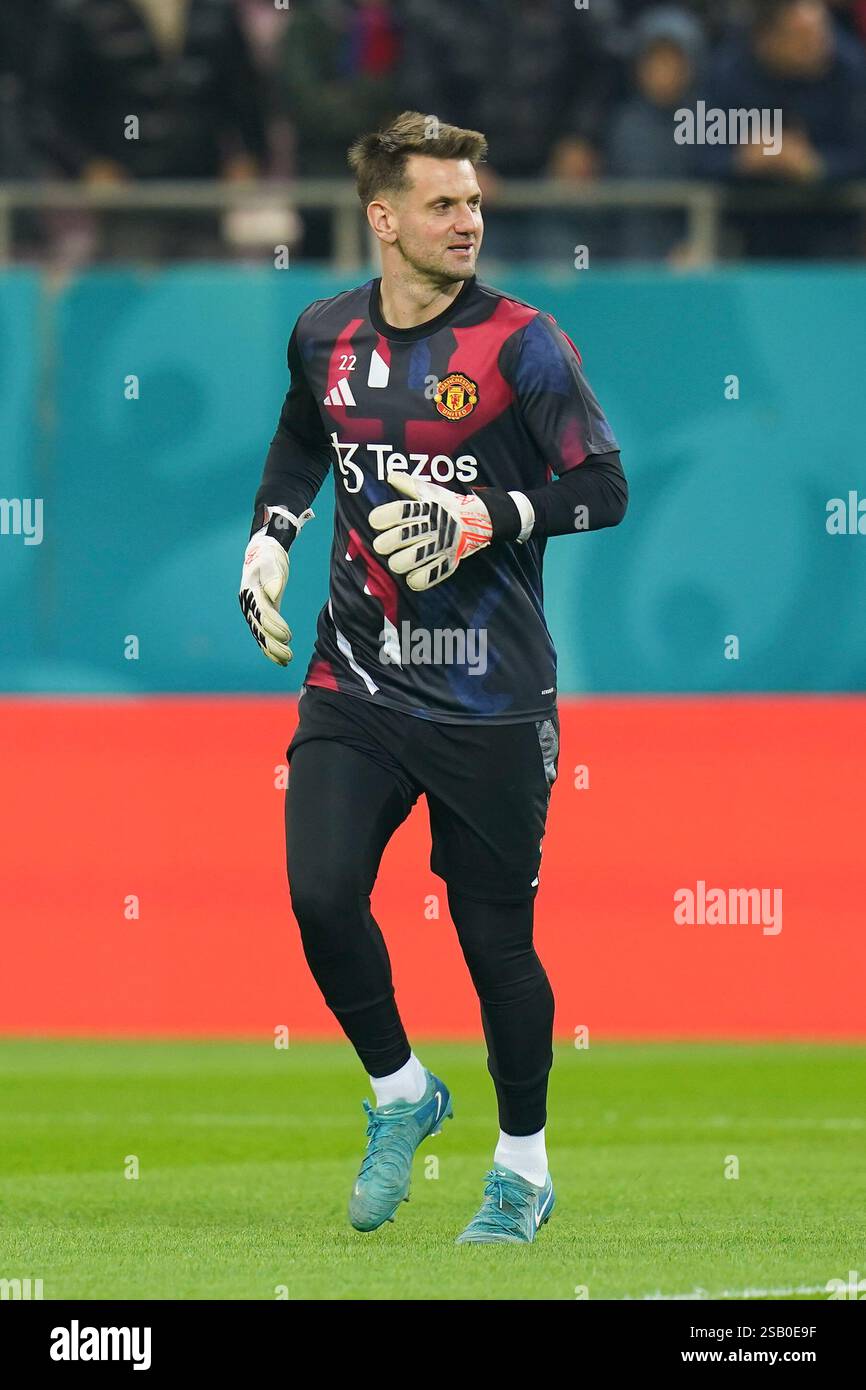 Bucharest, Romania. 30th Jan, 2025. Manchester United goalkeeper Thomas ...