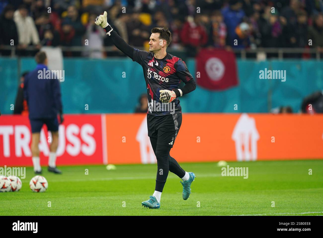 Bucharest, Romania. 30th Jan, 2025. Manchester United goalkeeper Thomas ...