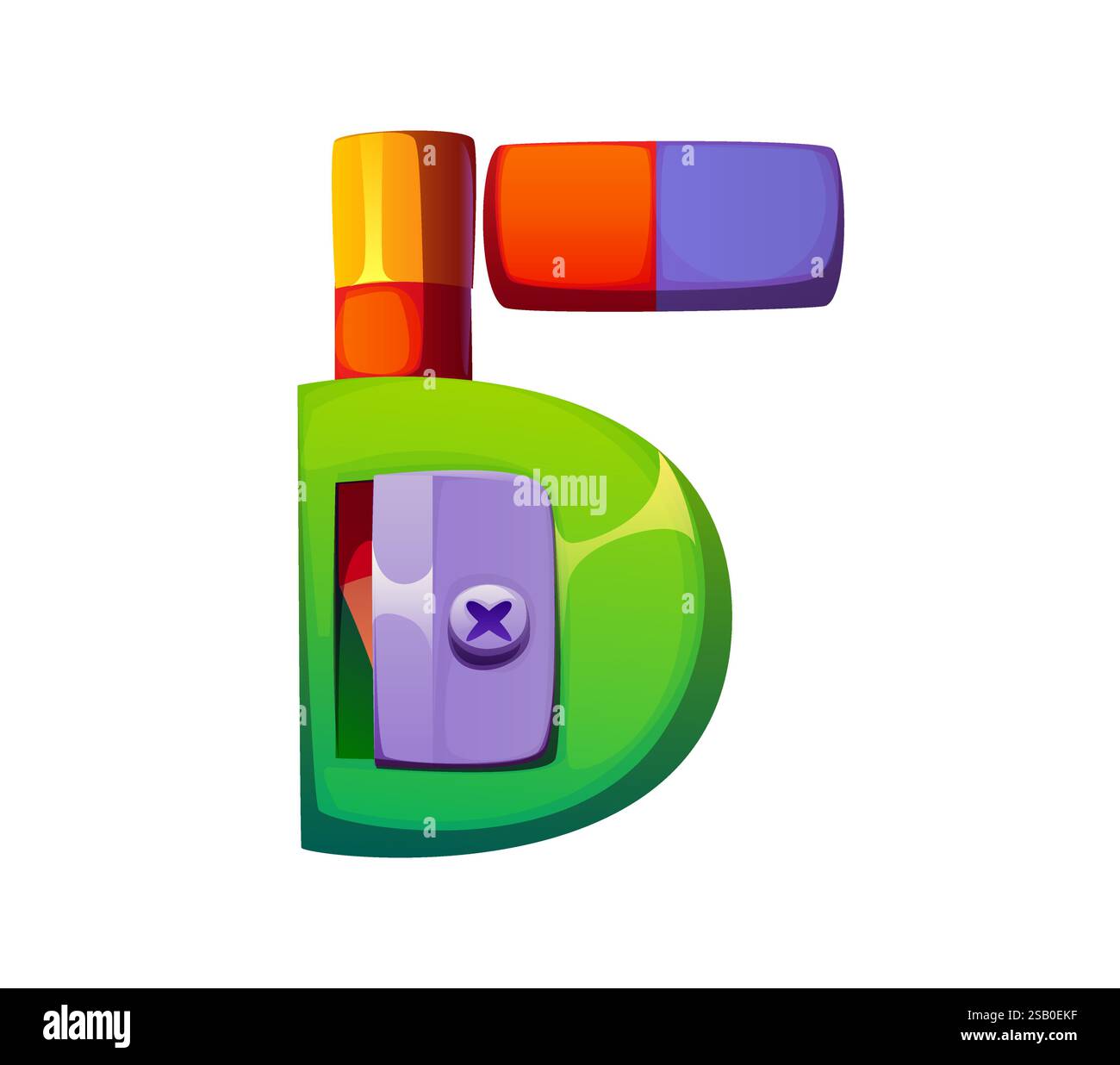 School education font pencil sharpener 5 five digit. Kid study math ...