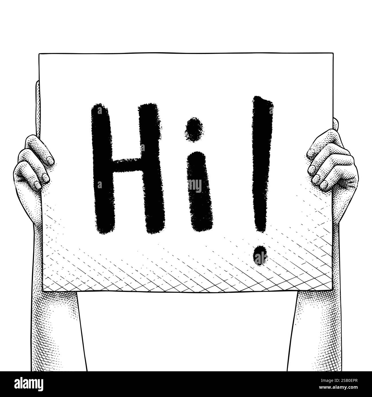 Wave hand greeting gesture Black and White Stock Photos & Images - Alamy