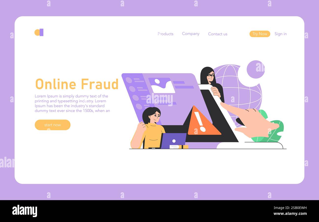 Internet Safety Day concept. An illustration showcasing protection ...