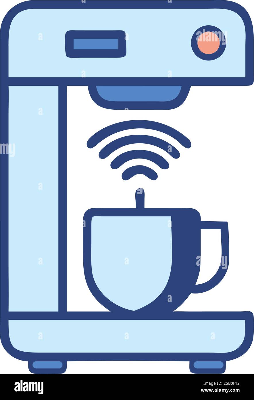 Smart espresso machine with automation Stock Vector Image & Art - Alamy