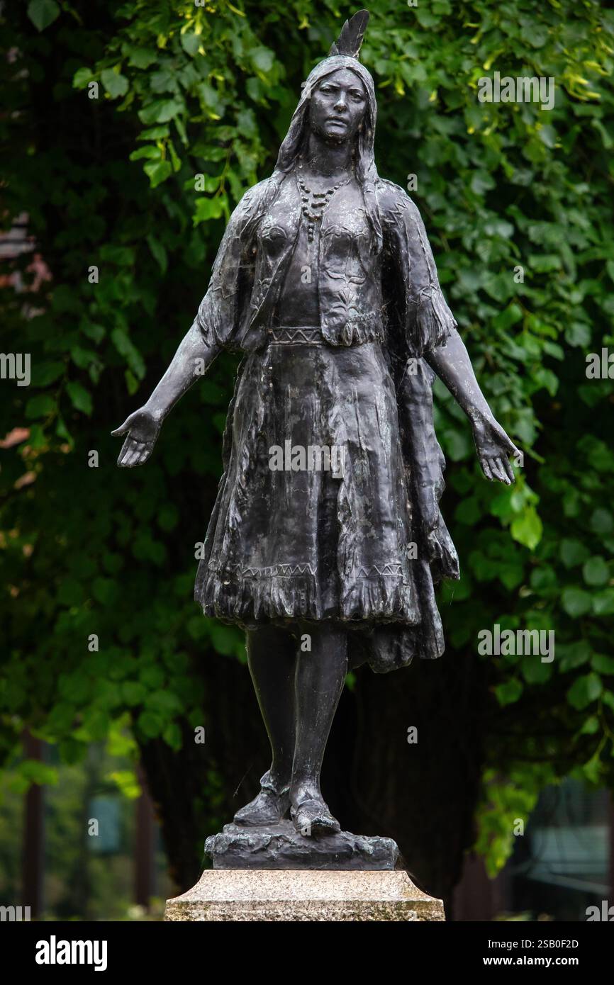 Gravesend, UK - June 9th 2024: The memorial statue of Princess ...