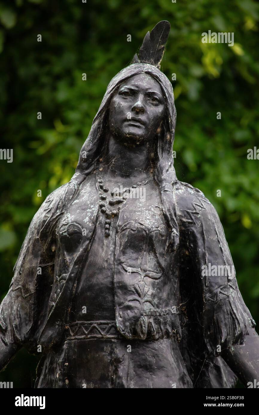Gravesend, UK - June 9th 2024: The memorial statue of Princess ...