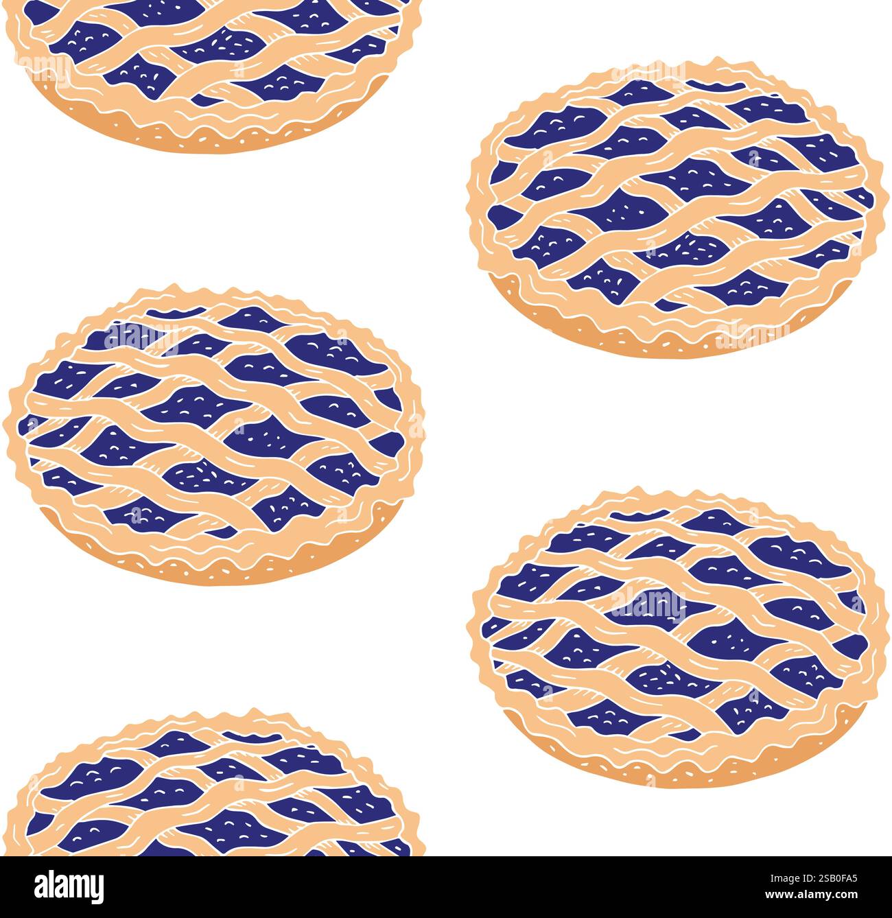 Vector seamless pattern of colored pie Stock Vector Image & Art - Alamy