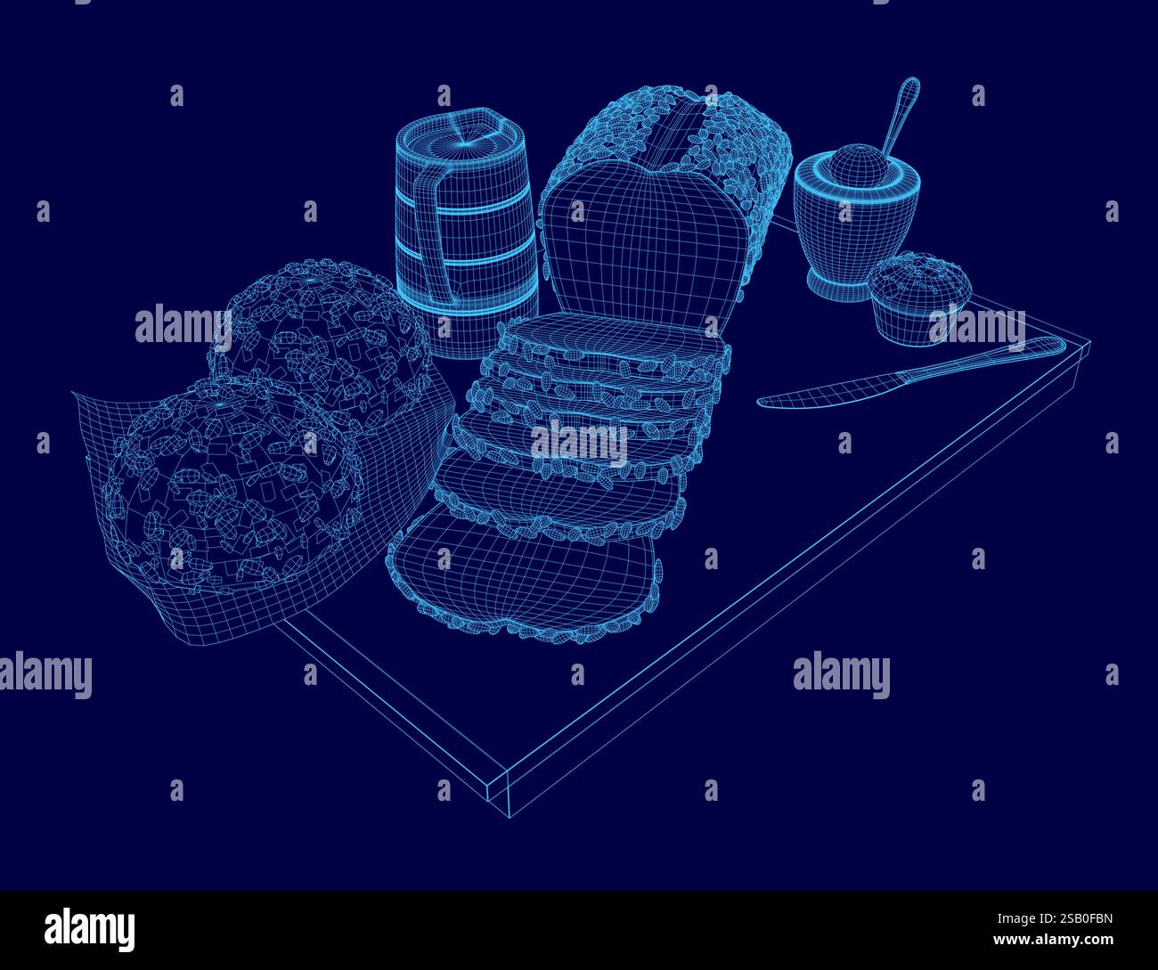 Restaurant table condiments Stock Vector Images - Alamy
