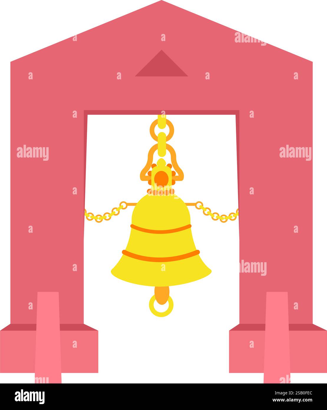 Temple bell design Stock Vector Image & Art - Alamy