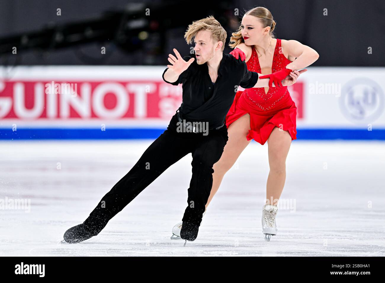 Mariia PINCHUK & Mykyta POGORIELOV (UKR), during Ice Dance Rhythm Dance ...